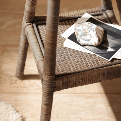 Cartmel Rattan Side Table Coffee Side Tables The White Company UK